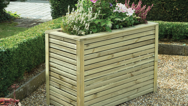 Special Offer Slatted Rectangular Planter